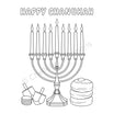 FREE Chanukah Print-At-Home Colouring Page (English) – Chellekie Creations